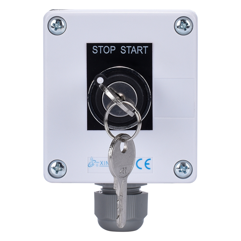 Key Latching Release Metal Push Button Switch Station Box